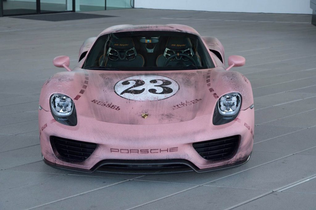 Porsche 918 Spyder Looks Pretty In Pink Pig Throwback Livery | Carscoops