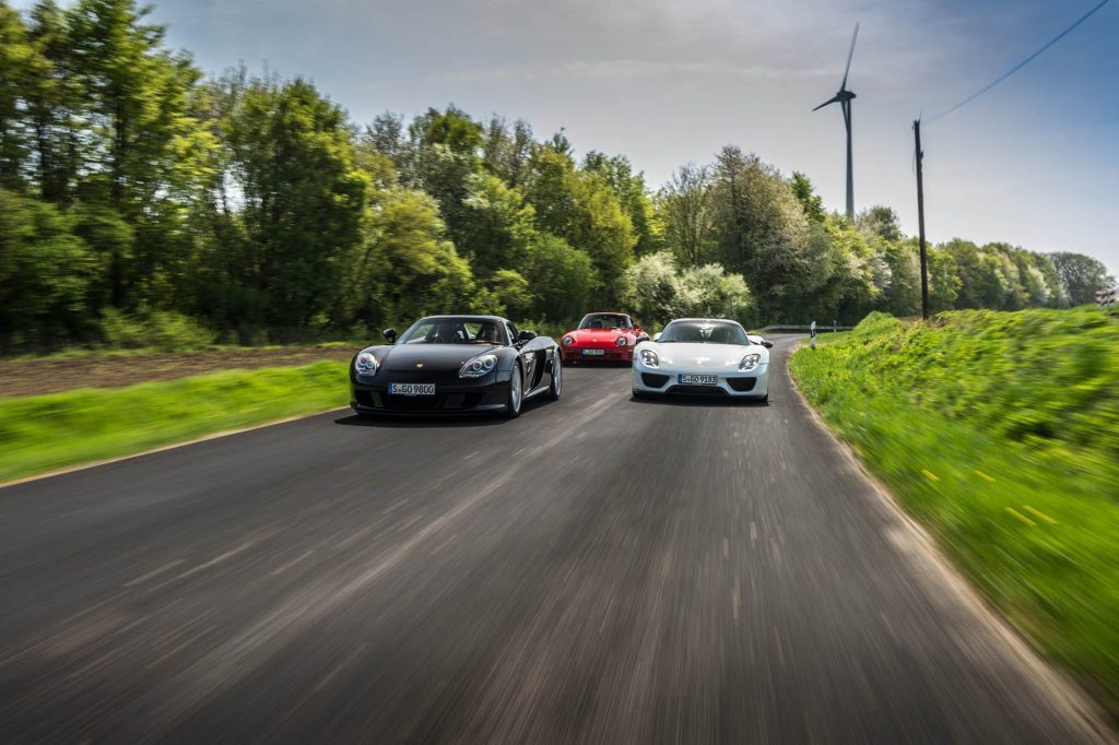 Three Generations Of Porsche Hypercar Hit The Road All Together | Carscoops