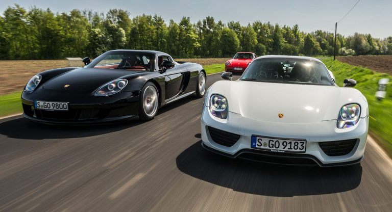 Three Generations Of Porsche Hypercar Hit The Road All Together | Carscoops