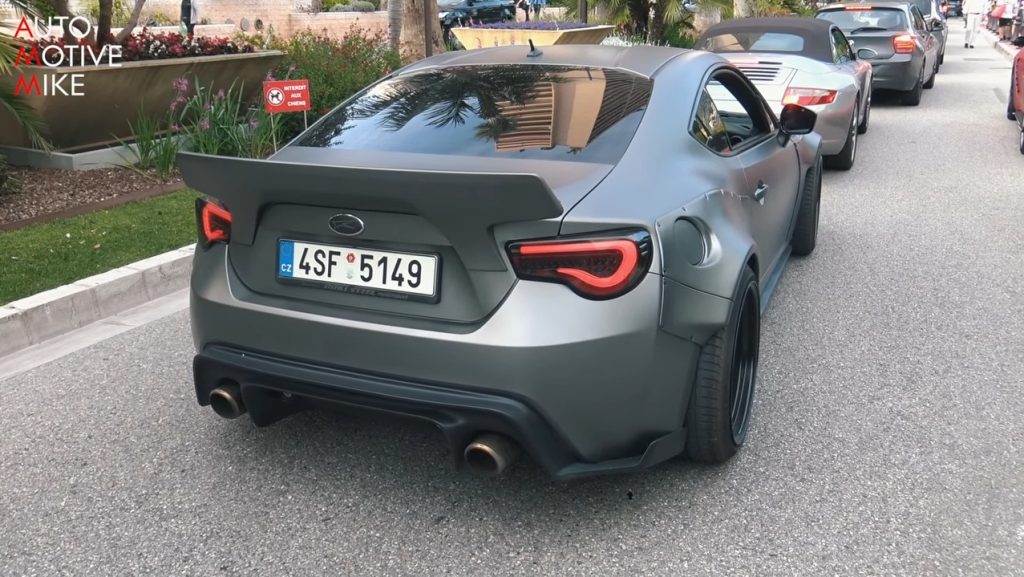 Ferraris Beware: Someone Stuffed A 580 PS V8 Into This Subaru BRZ ...