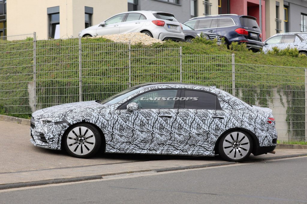 2019 Mercedes-AMG A35 Sedan Scooped With Over 300 HP | Carscoops