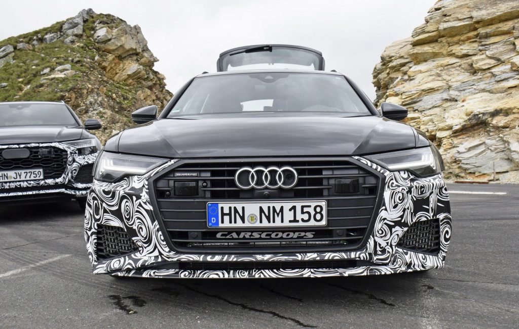 2020 Audi RS6 Tester Spotted With Production Front And Exhausts | Carscoops