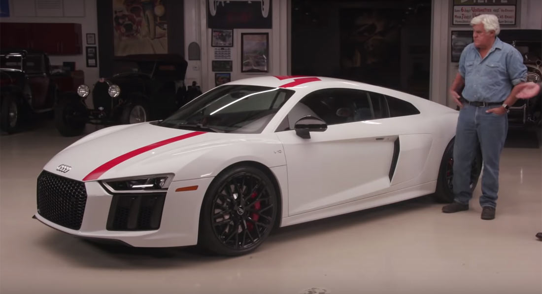 Rear-Wheel Drive Audi R8 V10 RWS Pays A Visit To Jay Leno’s Garage ...