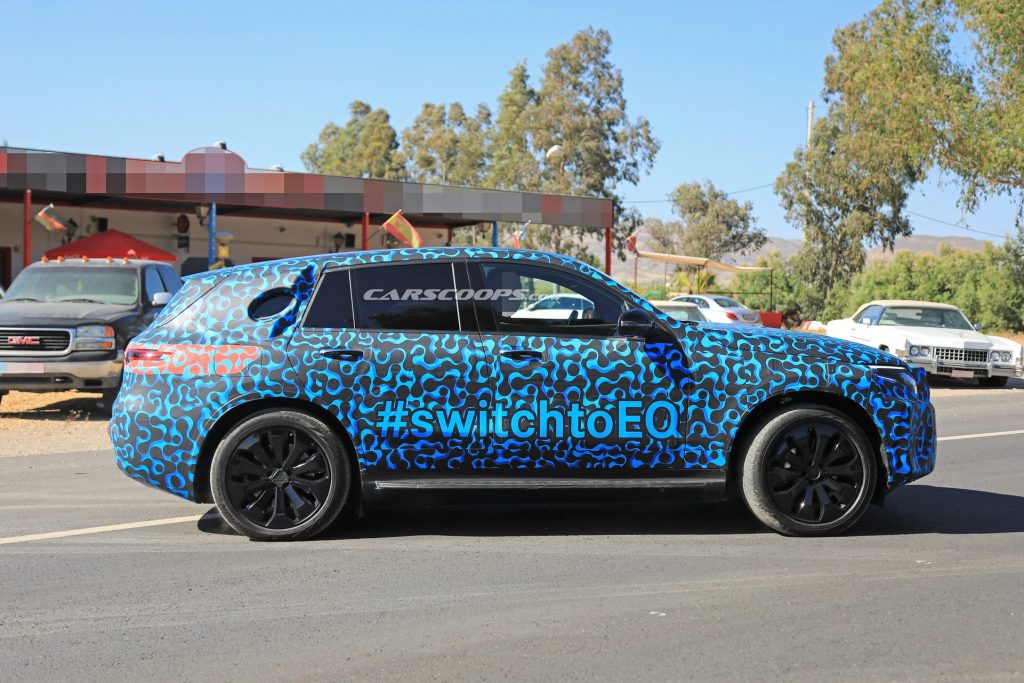 2020 Mercedes-Benz EQC Electric Crossover Switches To Blue Clothing As ...