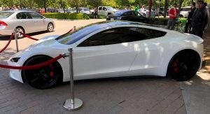 2020 Tesla Roadster Prototype Looks Resplendent In White, Too | Carscoops