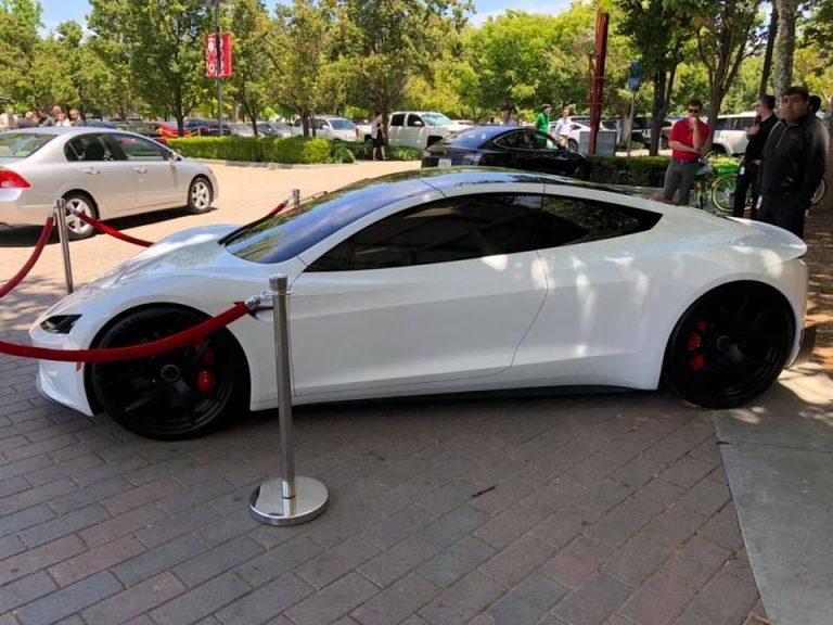 2020 Tesla Roadster Prototype Looks Resplendent In White, Too | Carscoops