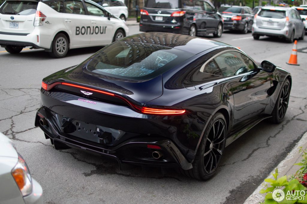 Dark Blue 2019 Aston Martin Vantage Cuts A Dash On The Streets Of ...