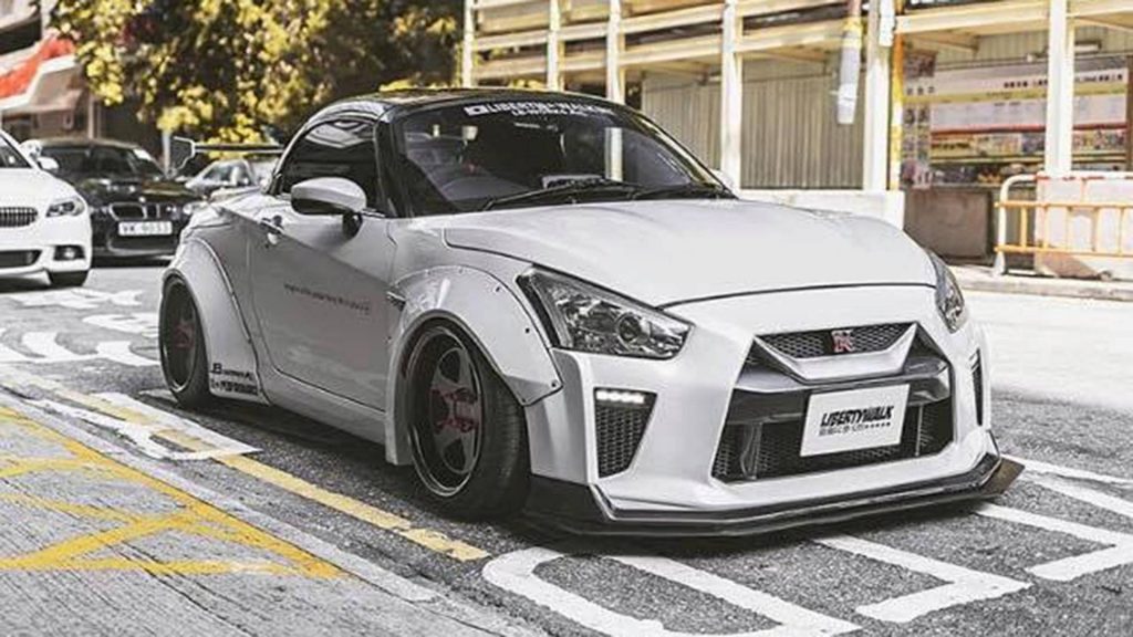 Liberty Walk Transforms Daihatsu Copen Into Mini-Me Nissan GT-R | Carscoops