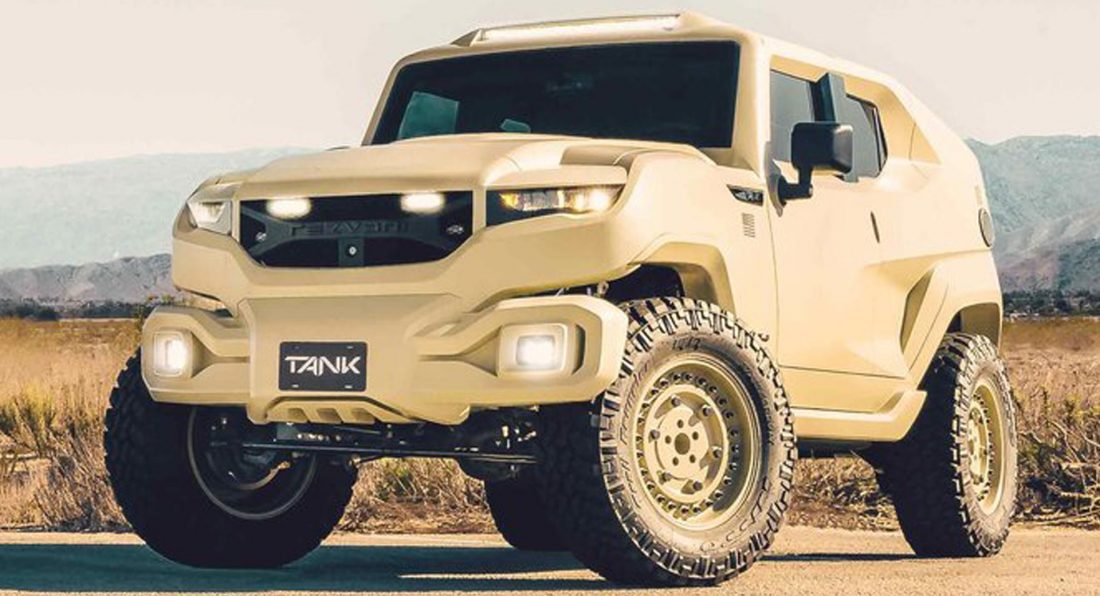 Rezvani Tank Military Edition Is An Armored Beast With Optional Hellcat ...