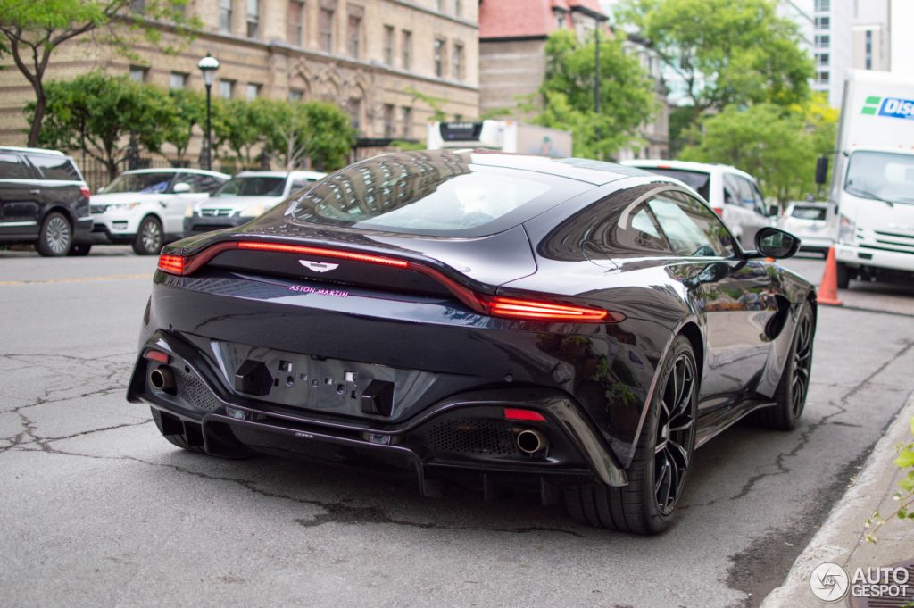 Dark Blue 2019 Aston Martin Vantage Cuts A Dash On The Streets Of ...