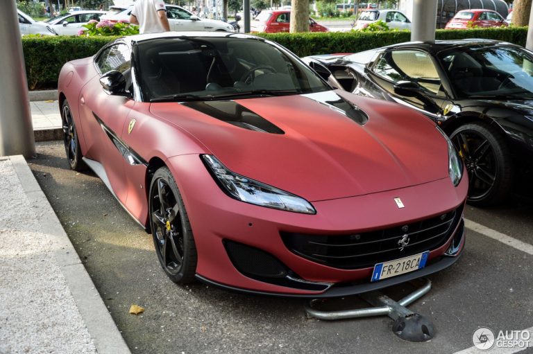 Ferrari Portofino Spotted With Matte Red-Black Dual Tone Exterior ...