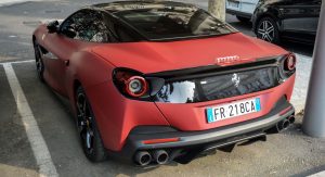 Ferrari Portofino Spotted With Matte Red-Black Dual Tone Exterior ...