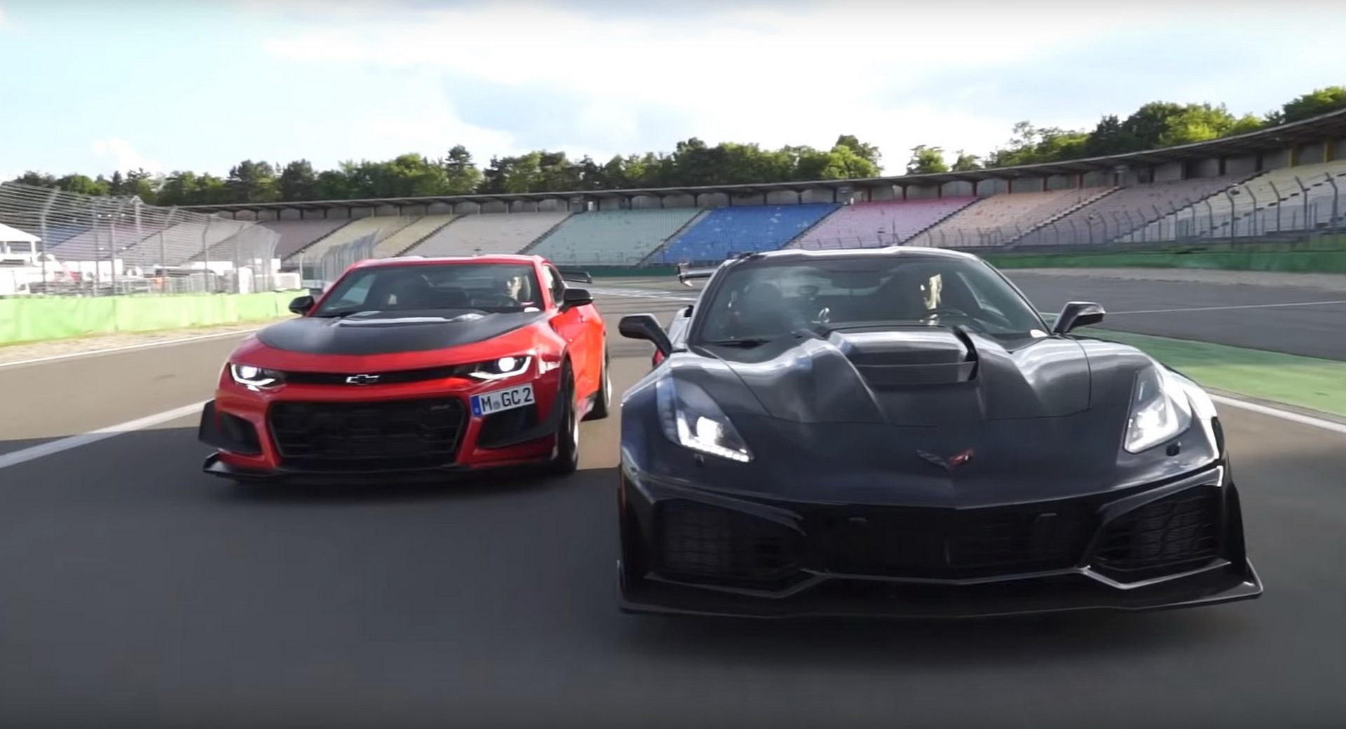 Chevrolet Corvette ZR1 And Camaro ZL1 1LE Face Off On The Track | Carscoops