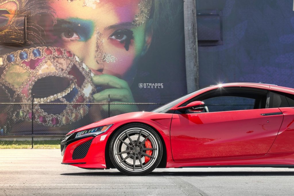 Acura NSX Looks Killer With Strasse Wheels And Curva Red Paint | Carscoops