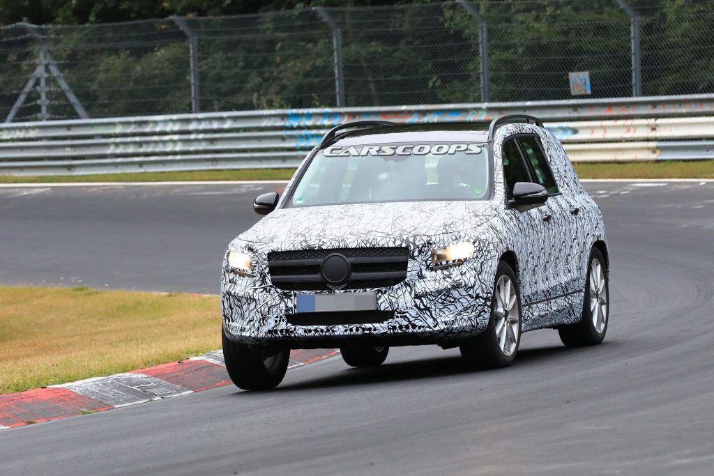 2019 Mercedes GLB Sheds More Camo, Shows Off Its Boxy Lines | Carscoops