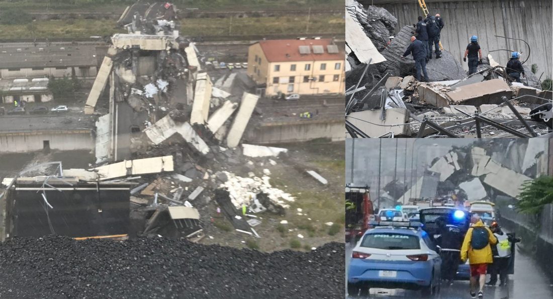Bridge Collapse In Italy Kills Dozens, Sends Cars Falling 164 Feet ...
