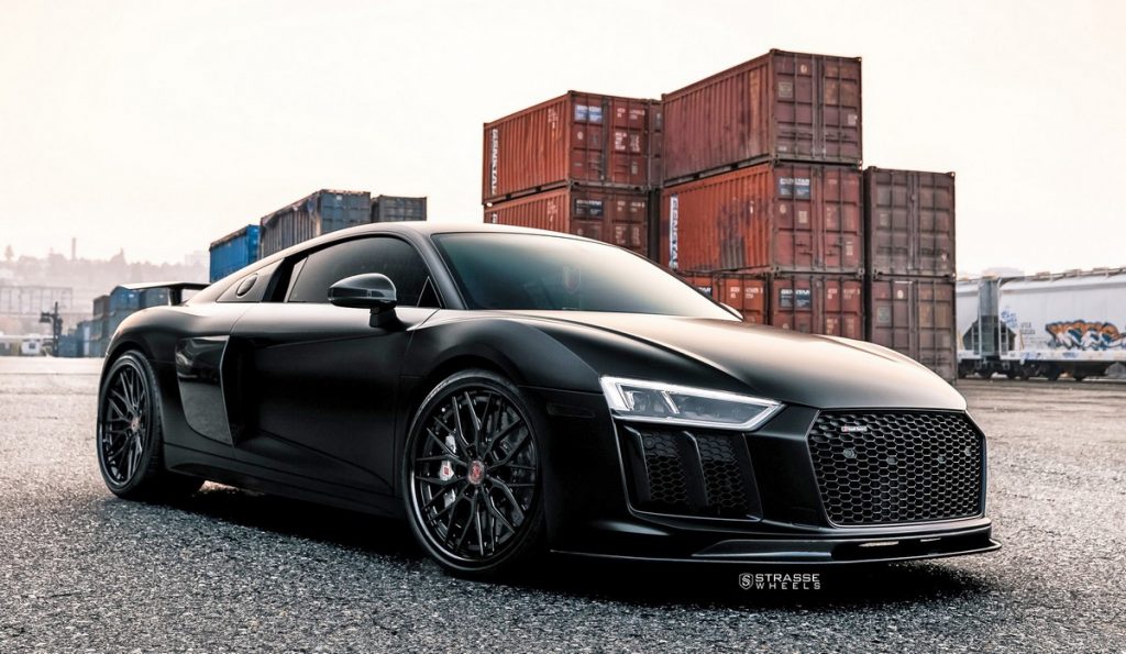All-Black Audi R8 V10 Plus Looks Like A Four-Wheel Stealth Bomber ...