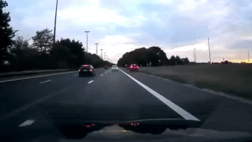 Speeding Car Bounces Off The Guardrail, Flips And Lands On Its Roof ...