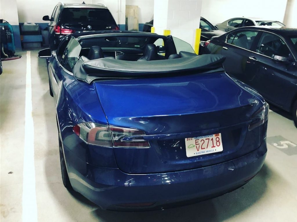 Customized Tesla Model S Convertible Spotted In Boston | Carscoops