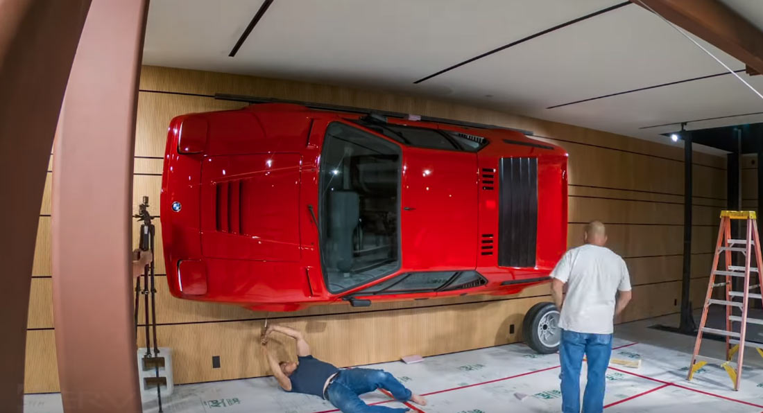 Two Wrecked BMW M1s Come Together To Form Epic Garage Wall Decoration ...