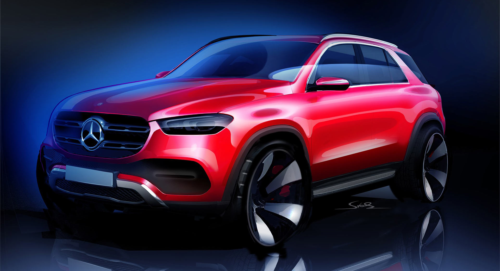 Mercedes-Benz Drops Sketch Of New GLE, But We’ve Already Seen The Real ...