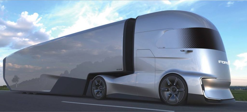 Ford F-Vision Future Truck Concept Is An Electric, Autonomous Semi ...