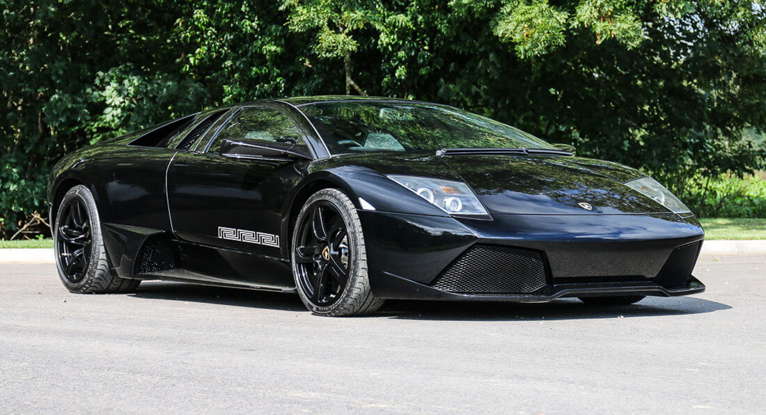 Show Up At Fashion Shows In A Rare Lamborghini Murcielago Versace ...