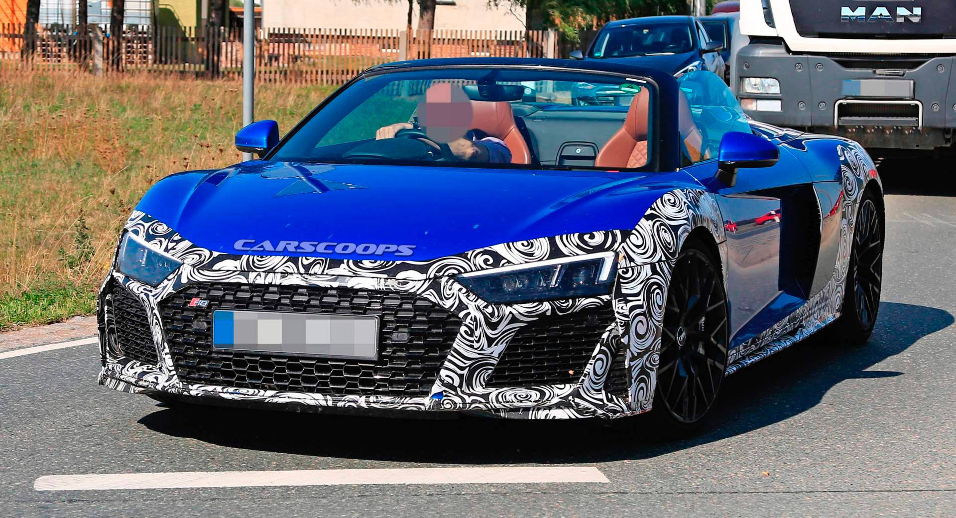 2019 Audi R8 Spyder Makes Topless Spy Debut | Carscoops