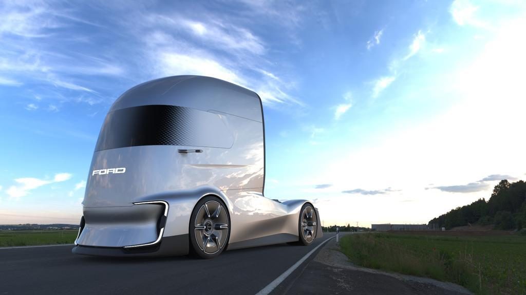 Ford F-Vision Future Truck Concept Is An Electric, Autonomous Semi ...