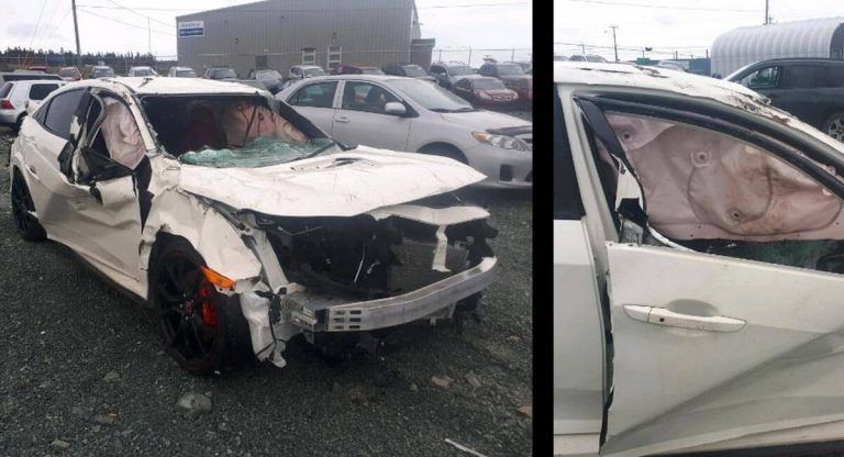 2018 Civic Type R Totally Destroyed In Accident Looking To Be A Parts ...