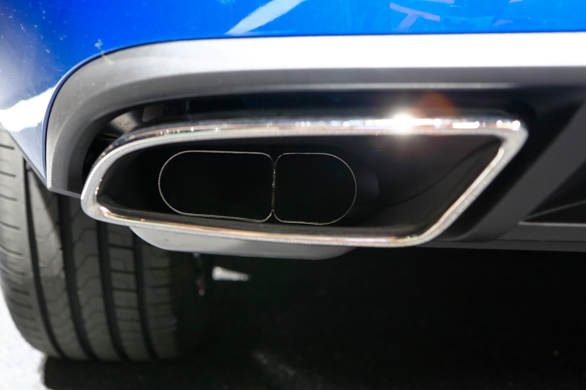 The Fake Exhaust Holes Of The Paris Auto Show Floor | Carscoops