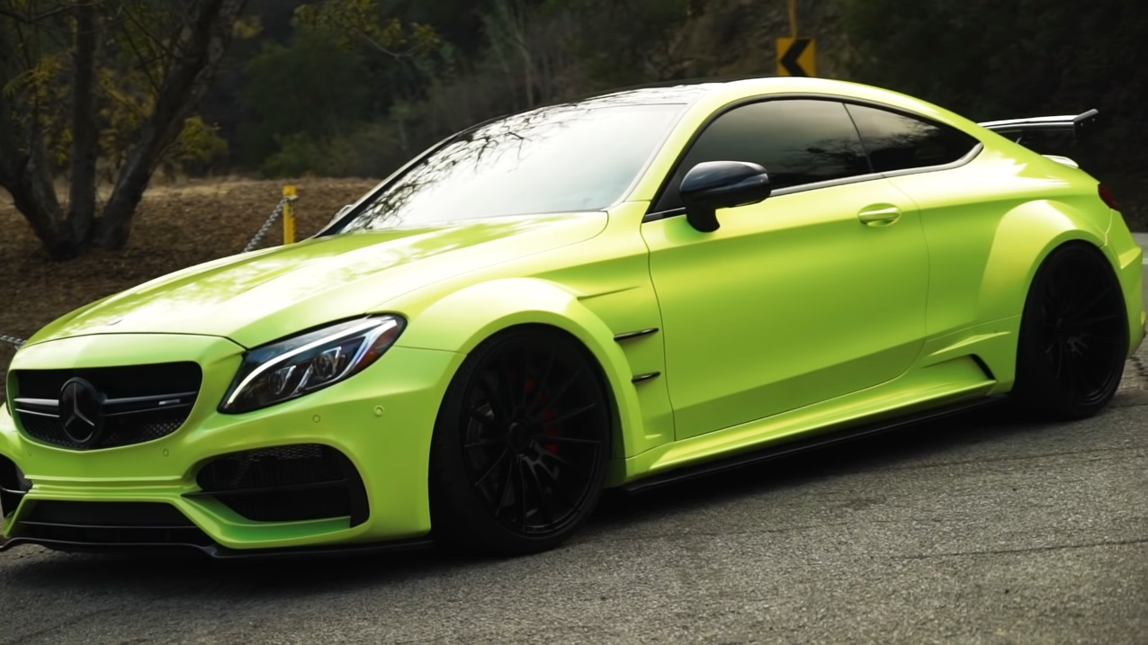 Lime Green Mercedes-AMG C63 S Coupe Is One Flamboyant Ride | Carscoops