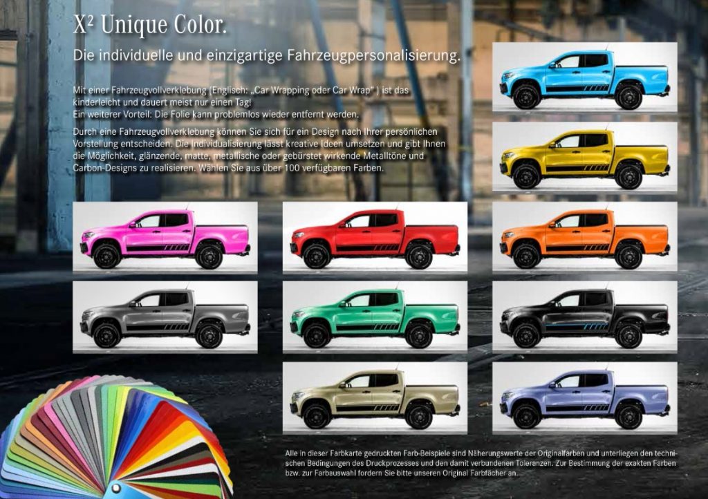 Mercedes-Benz X-Class X² Package Brings Pink, Teal And 100+ Other Color ...