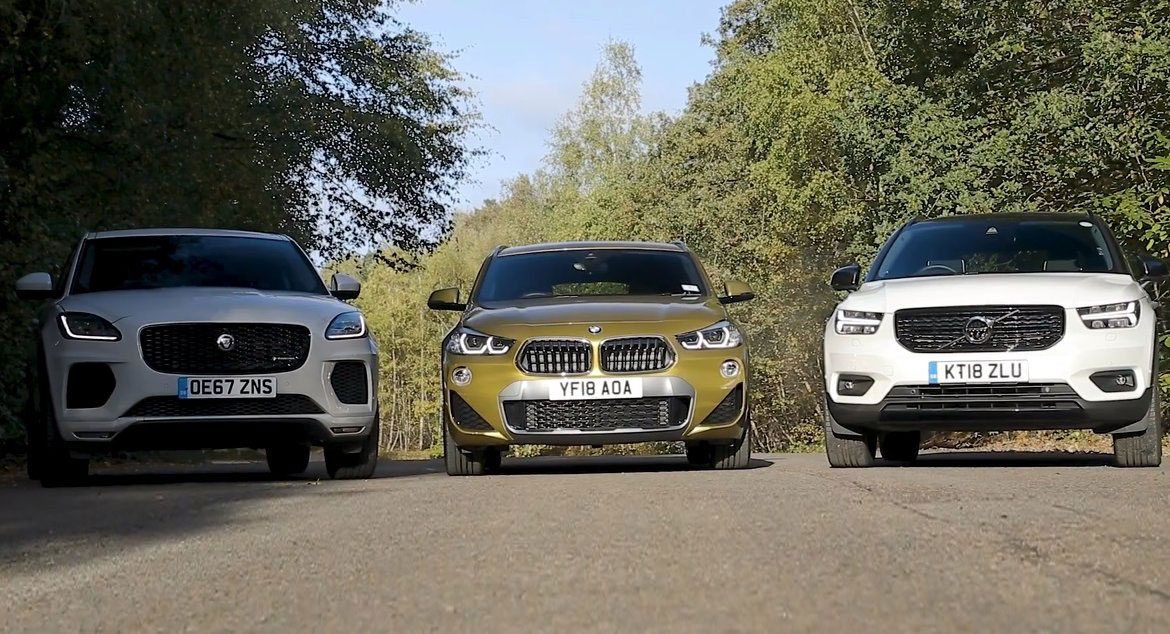 Volvo XC40 vs BMW X2 vs Jaguar E-Pace In Small Premium SUV Combat | Carscoops