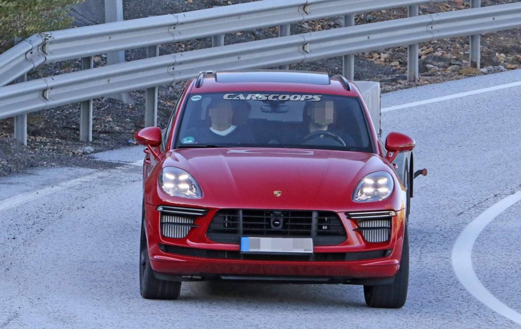 2019 Porsche Macan Turbo Makes Not-So-Glamorous Debut Towing A Trailer ...