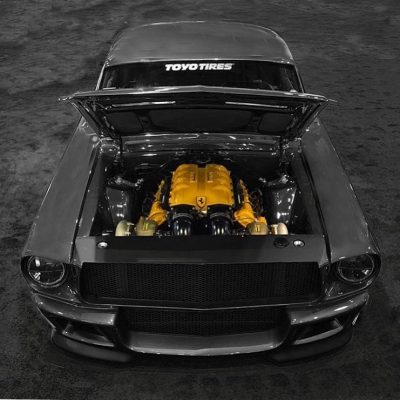 This 1968 Ford Mustang Has A Ferrari Twin-Turbo V8 Engine | Carscoops