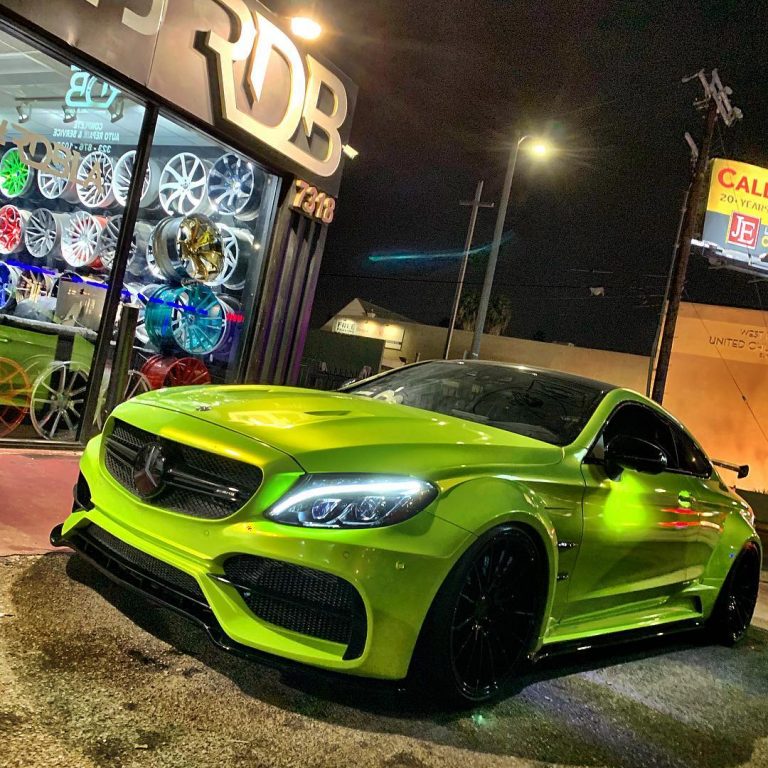 Lime Green Mercedes-AMG C63 S Coupe Is One Flamboyant Ride | Carscoops