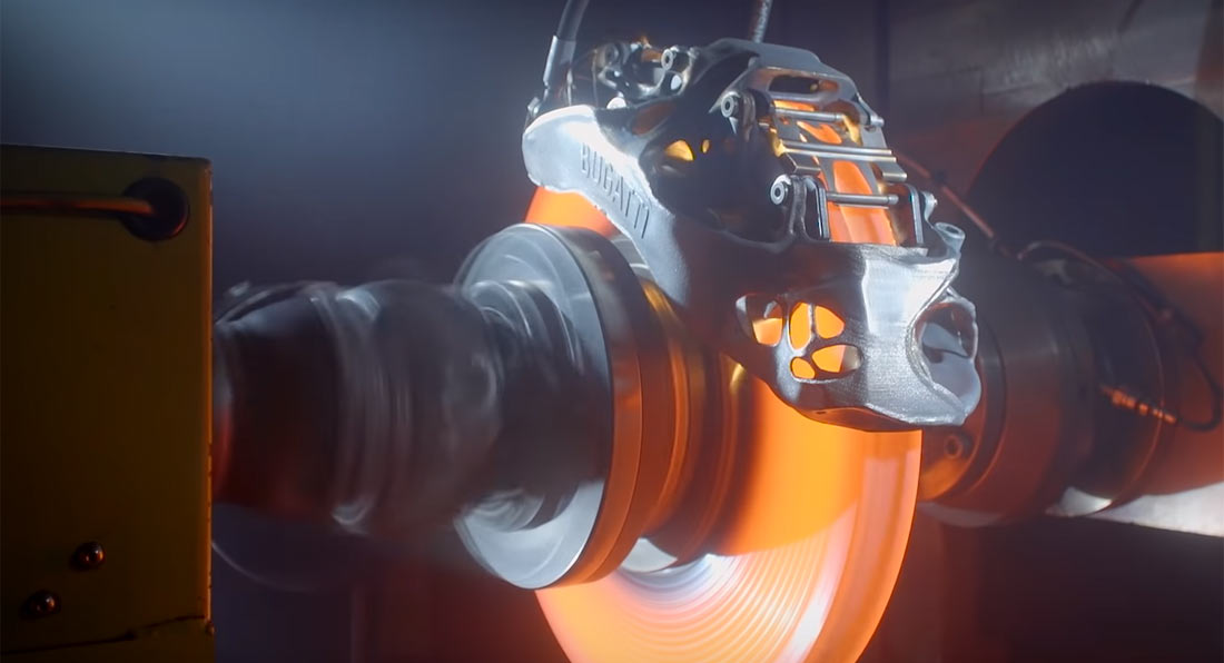 VW Puts Bugatti’s 3D-Printed Titanium Brake Caliper To The Test | Carscoops