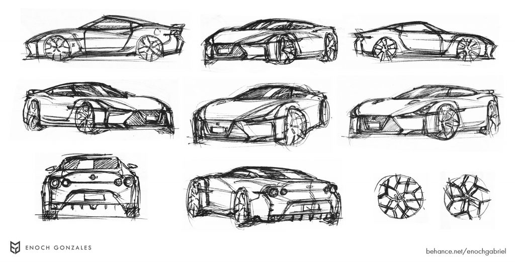 Next-Gen Nissan GT-R Illustration Brings Vision Gran Turismo And GT-R50 ...