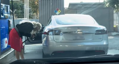 Woman Hilariously Tries To Fill Up Tesla Model S With… Gas! | Carscoops