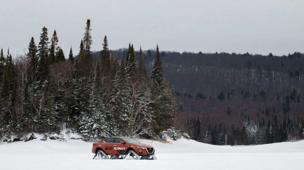 Nissan Celebrates The AWD Altima By Giving It Tracks | Carscoops