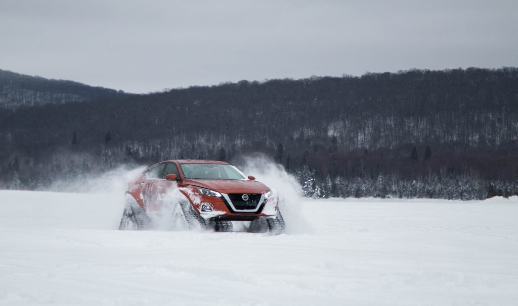 Nissan Celebrates The AWD Altima By Giving It Tracks | Carscoops