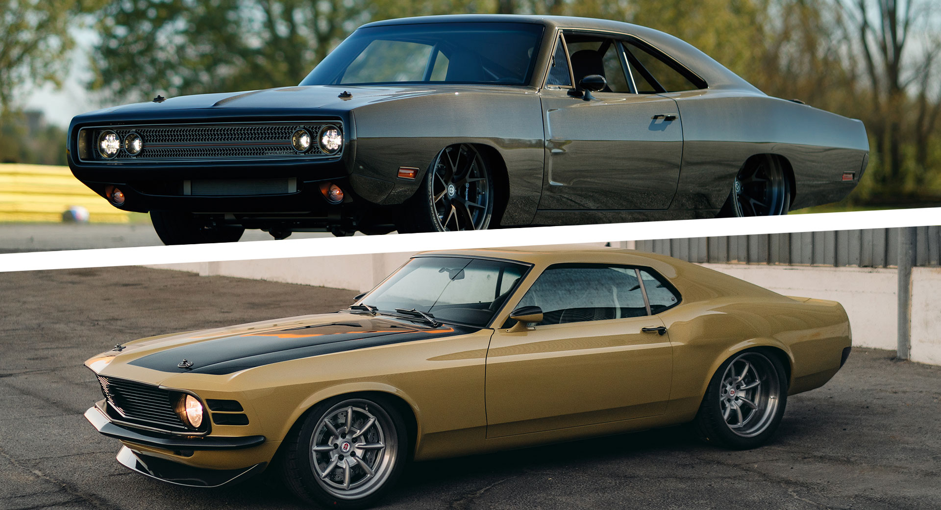 Speedkore’s Carbon-Clad '70 Dodge Charger EVO And Mustang Boss 302 Are ...
