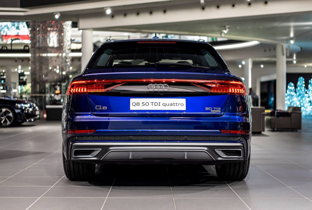 Navarra Blue Audi Q8 Spotted In Showroom With Bespoke Interior | Carscoops