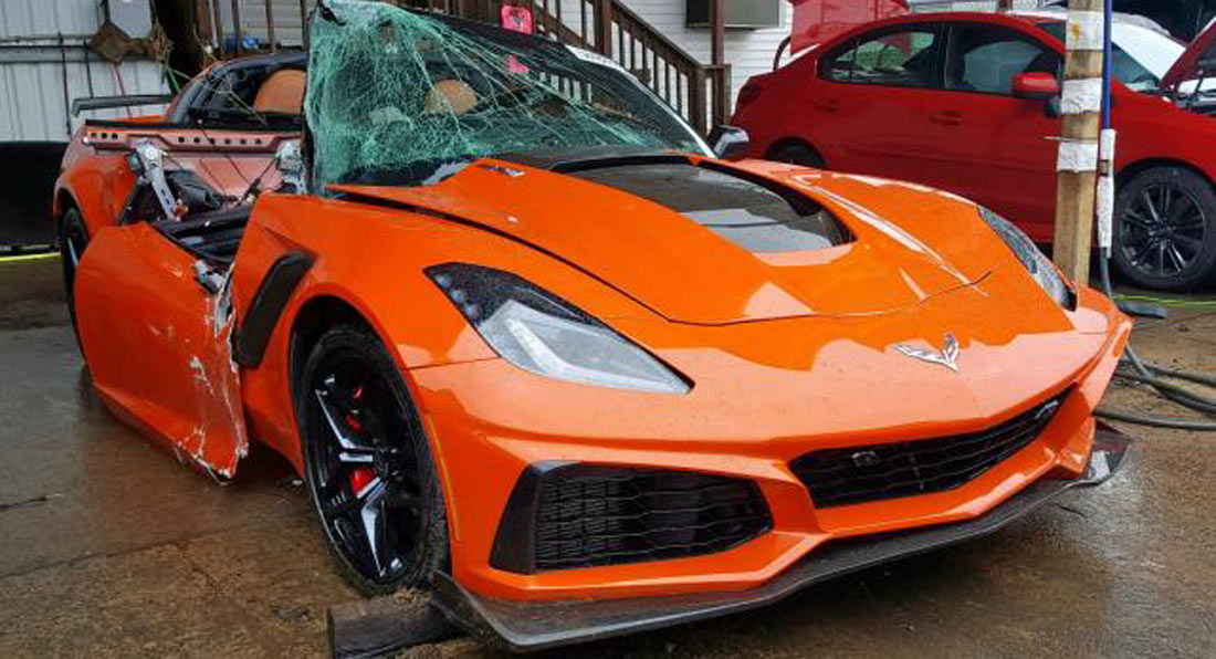 One Brave Soul Decided To Acquire This Wrecked Corvette ZR1 | Carscoops