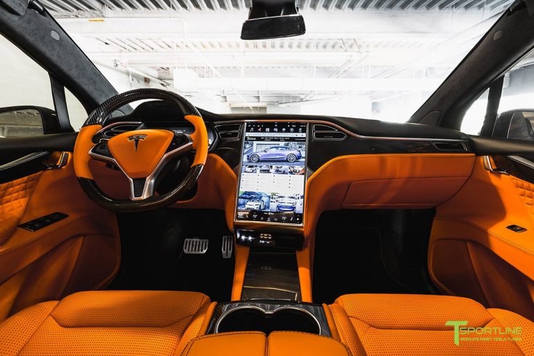 Orange And The All Black: Meet T Sportline’s Widebody Tesla Model X ...