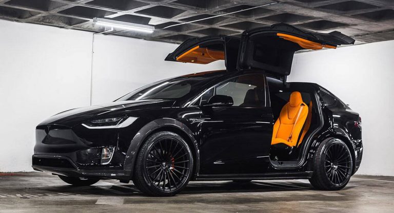 Orange And The All Black: Meet T Sportline’s Widebody Tesla Model X ...