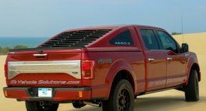 Ford F-150 With Mustang Mach 1-Inspired Fastback Bed Cap Just Looks ...