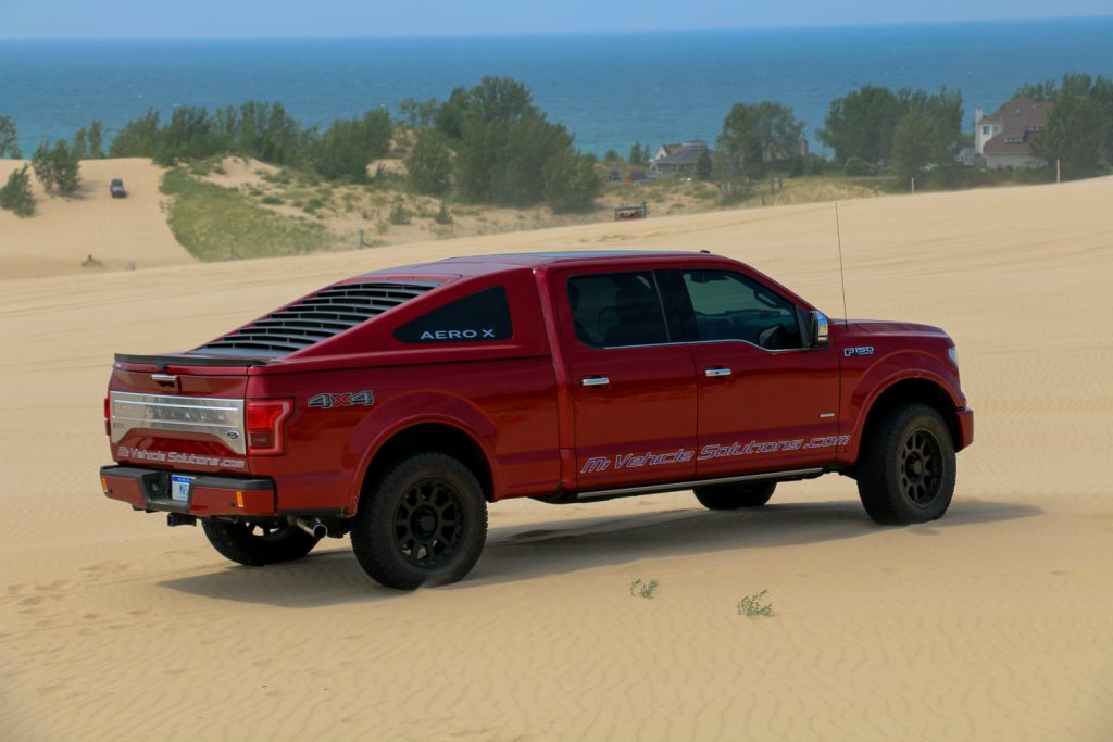 Ford F-150 With Mustang Mach 1-Inspired Fastback Bed Cap Just Looks ...