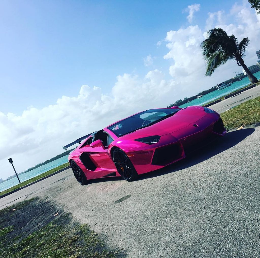 Chrome Pink Lambo Aventador Clocked At 104 Mph (168 Km/h) On Frigid ...
